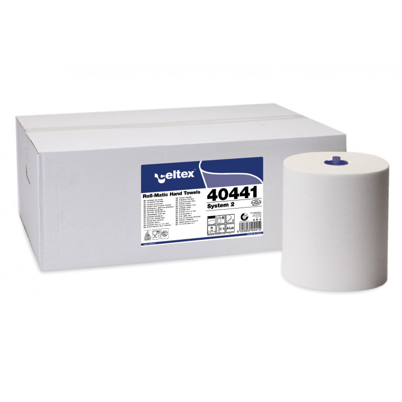 Papier essuie-mains en rouleaux pour AUTOCUT 140m - 2 plis - Blanc C40441